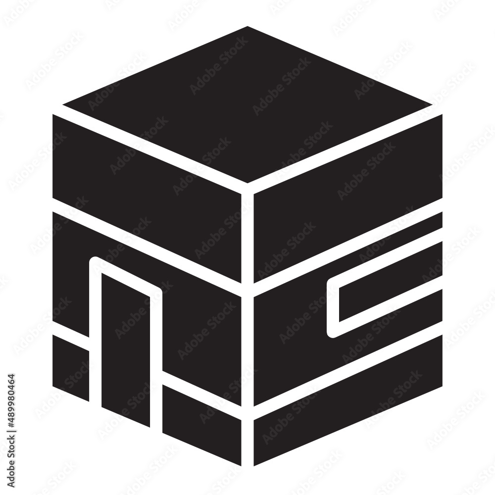 Illustration of Mecca design icon Stock Vector | Adobe Stock