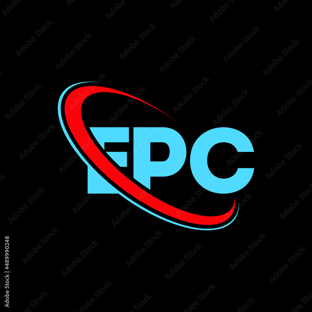 EPC logo. EPC letter. EPC letter logo design. Initials EPC logo linked ...