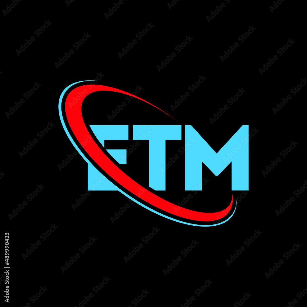 ETM logo. ETM letter. ETM letter logo design. Initials ETM logo linked ...