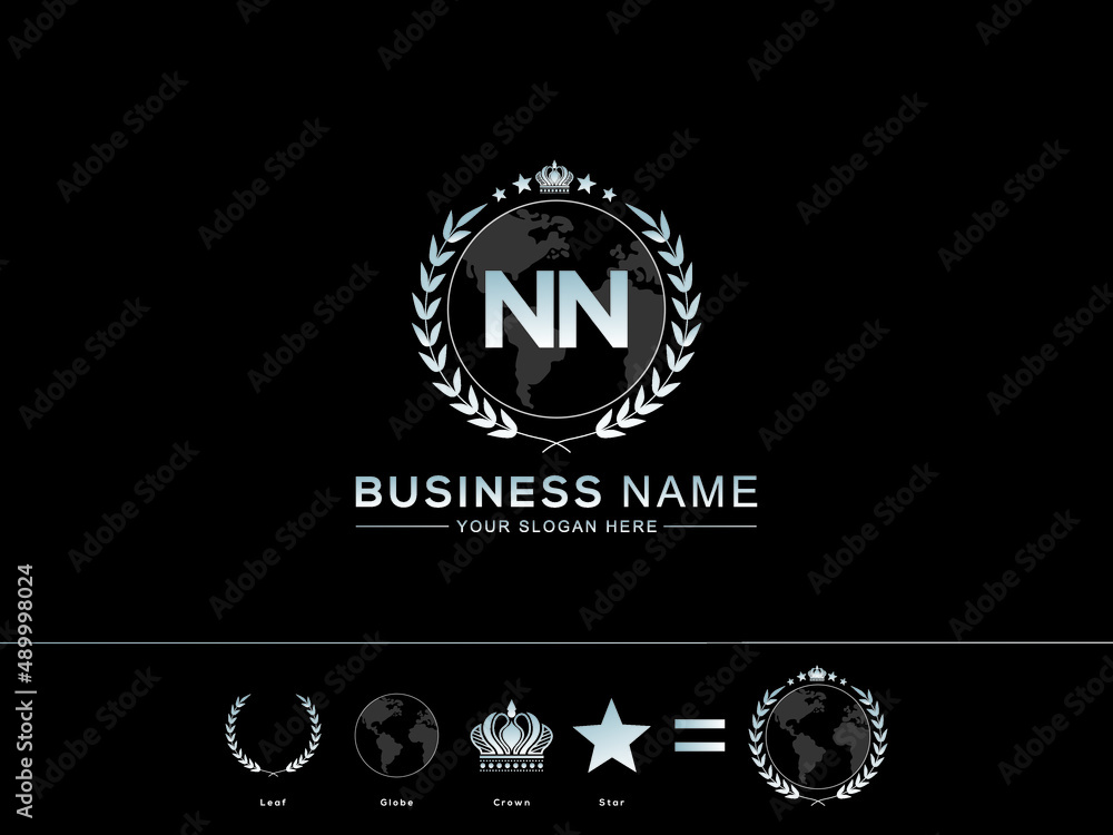 New NN letter Logo, Creative Nn nn logo design Modern circle Leaf Globe ...