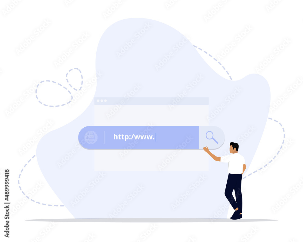 Browsing online concept illustration, Suitable for landing page, ui, web, App intro card ...