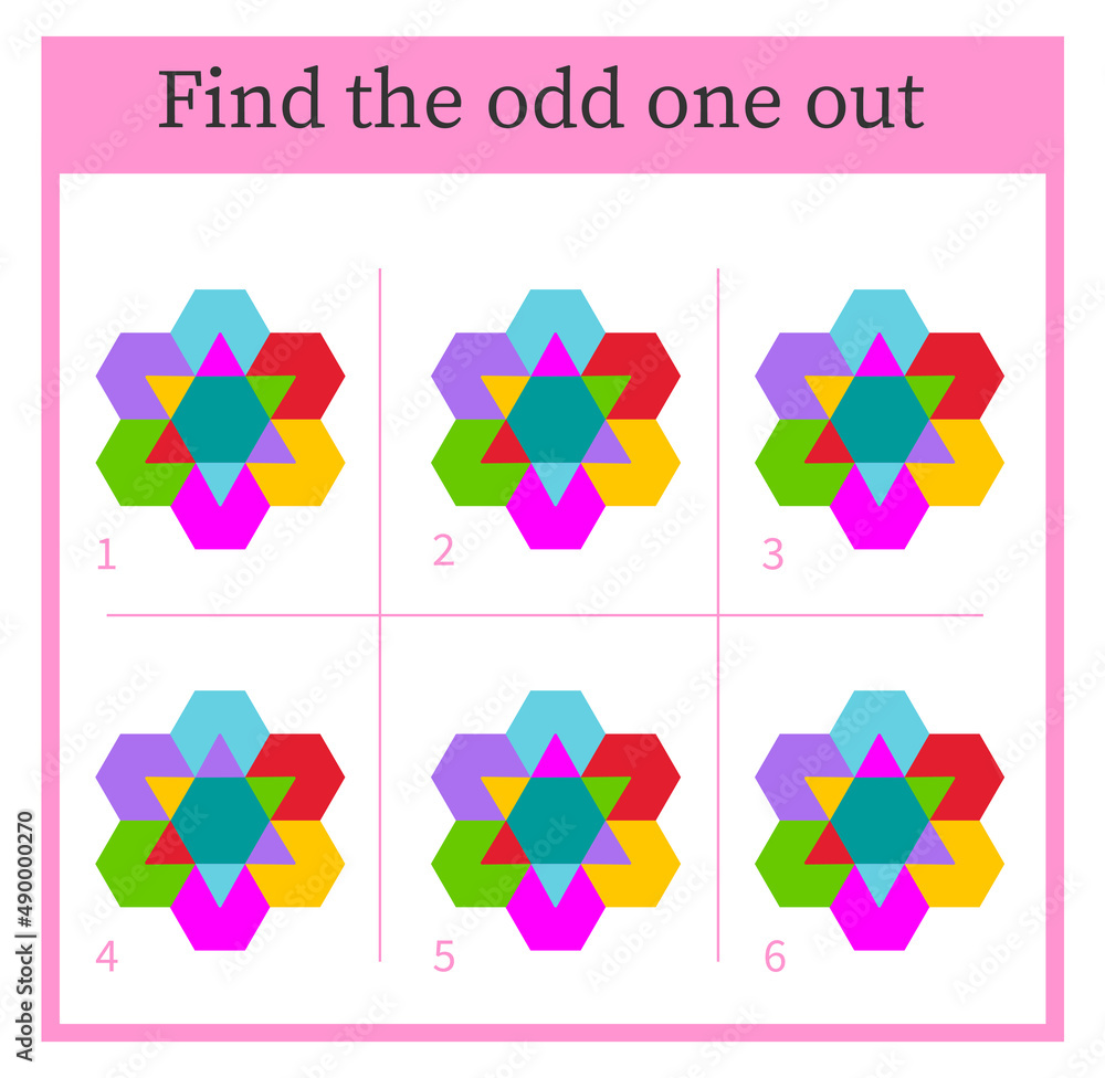 Find the odd one out. Visual logic puzzle for children. Vector ...