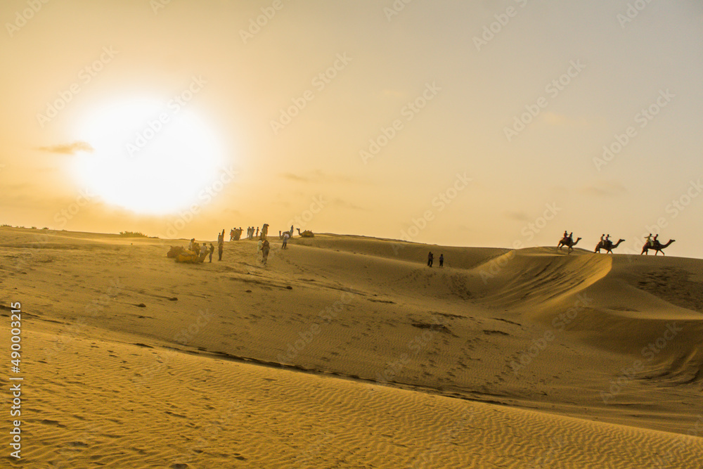 Various views of the Sam's sand dunes Stock Photo | Adobe Stock
