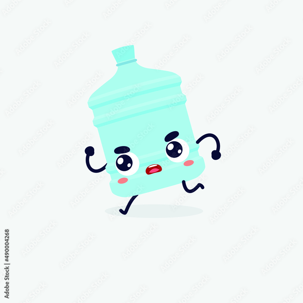 water gallon character. gallon icon. gallon logo Stock Vector | Adobe Stock