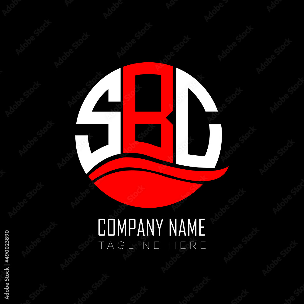 SBC logo monogram isolated on circle element design template, SBC ...