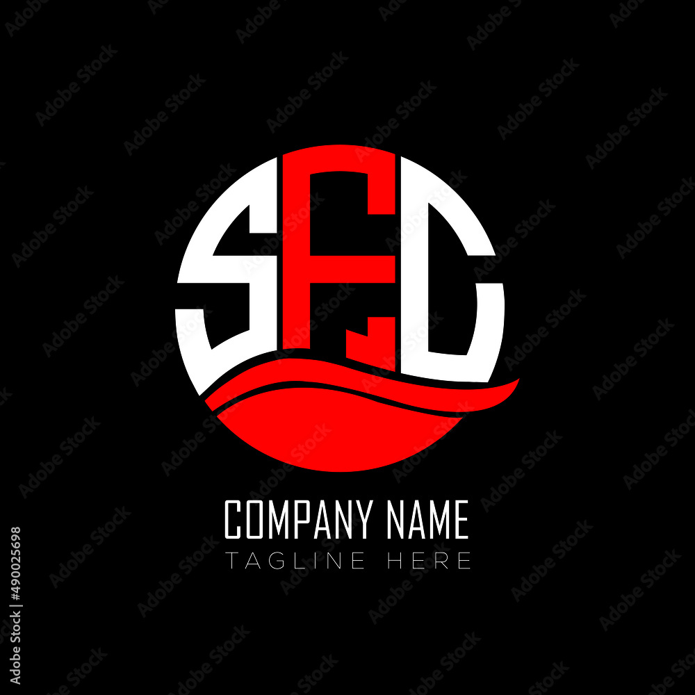 SFC logo monogram isolated on circle element design template, SFC ...