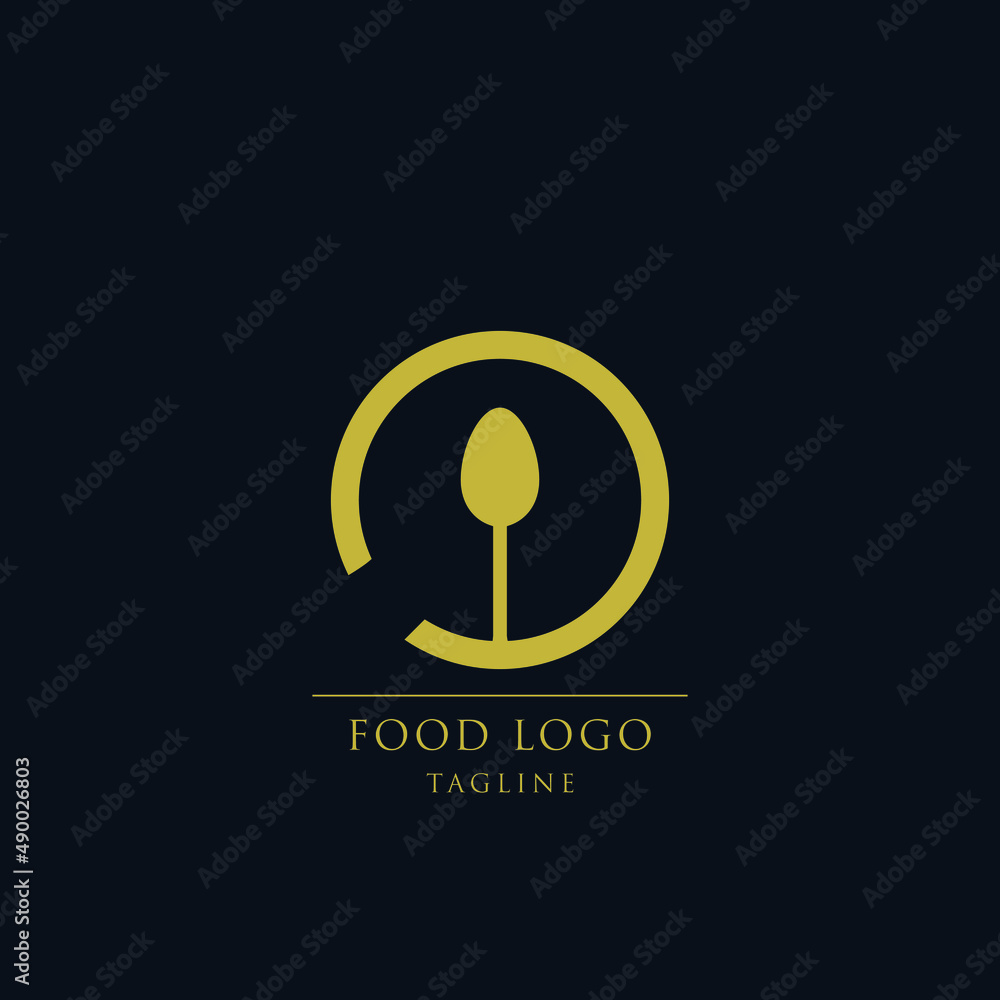 Food logo icon. Label for food company, Grocery store vector ...