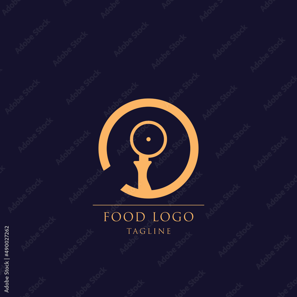 Food logo icon. Label for food company, Grocery store vector ...