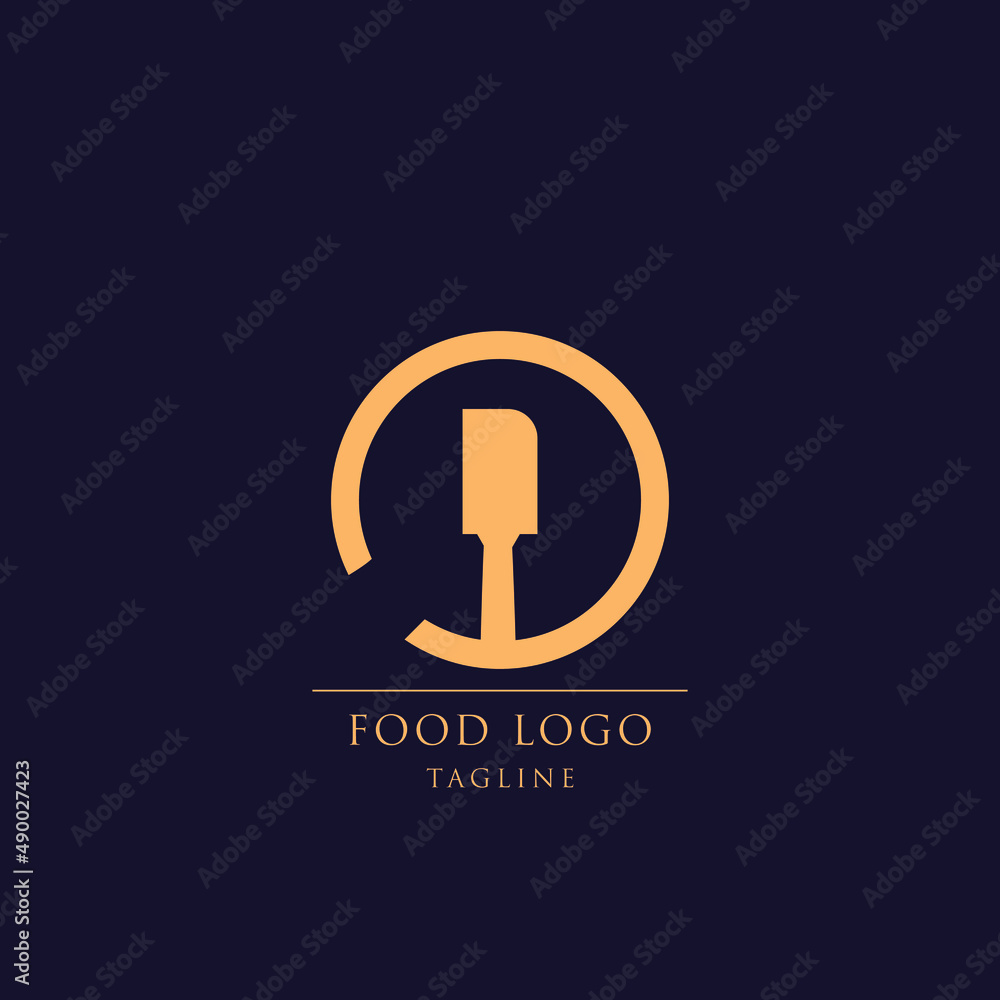 Food logo icon. Label for food company, Grocery store vector ...