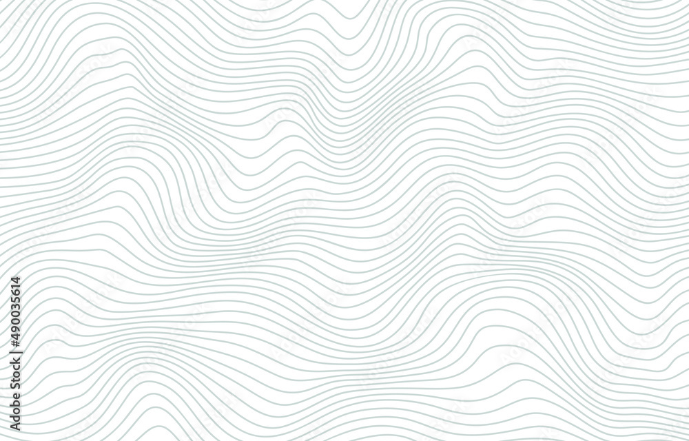 Distorted lines - movement illusion. Wave - distortion effect. Optical ...