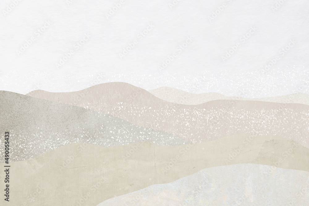 Washi paper with abstract mountain views. Landscape background with ...