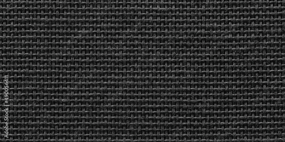 black linen fabric texture, natural flax background Stock Photo | Adobe ...