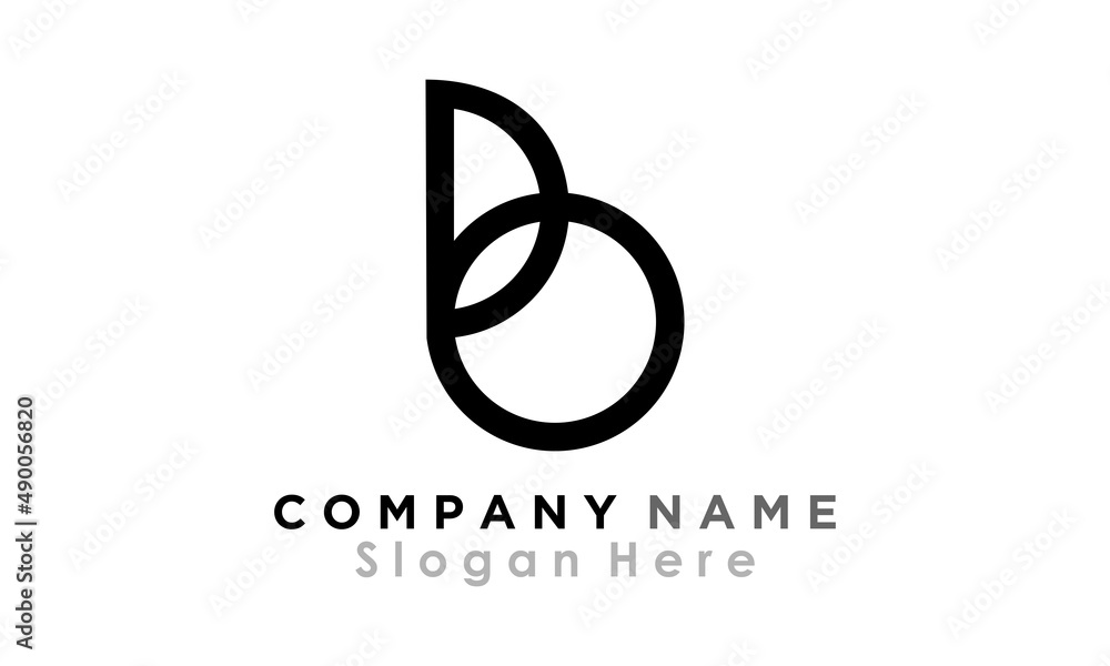 logo B letter company Stock Vector | Adobe Stock
