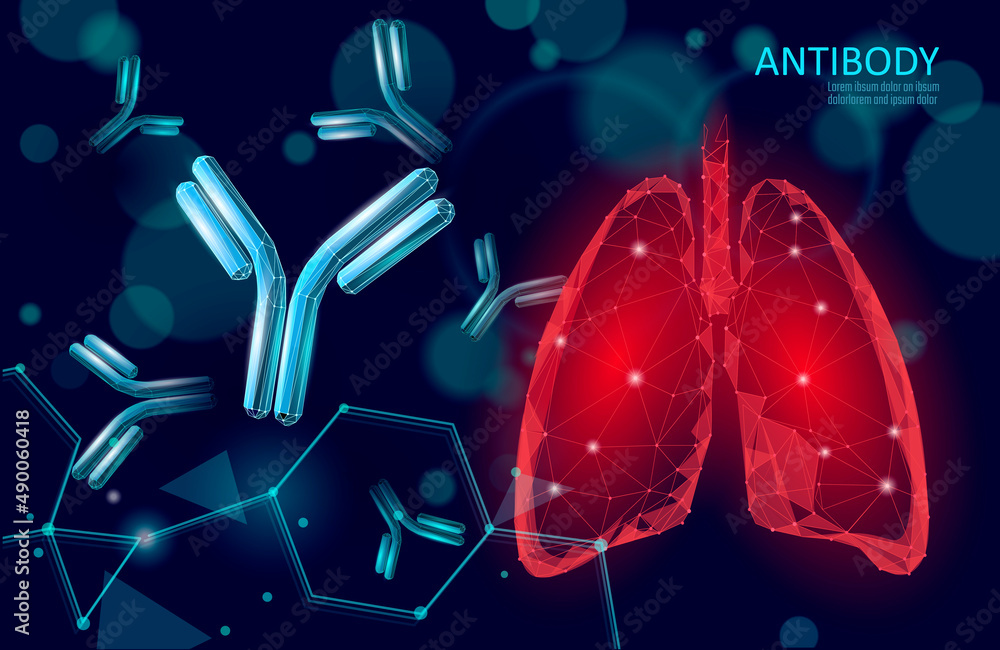 Antibody immunoglobulin coronavirus vaccine result. 3D medical ...