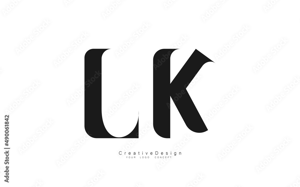 LK Letter logo design emblem vector Icon, emblem with white background ...