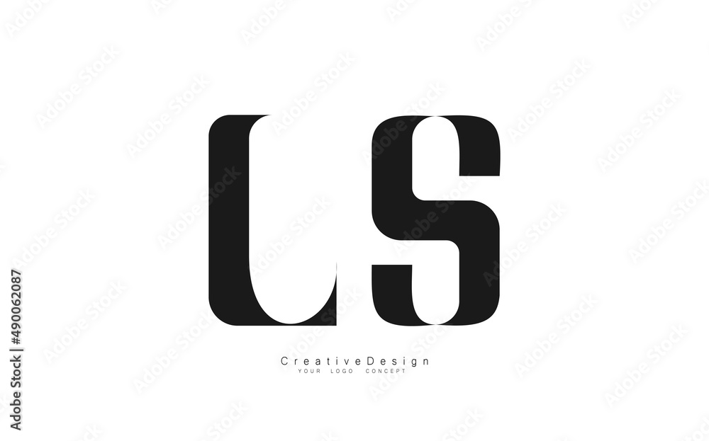 LS Letter logo design emblem vector Icon, emblem with white background ...