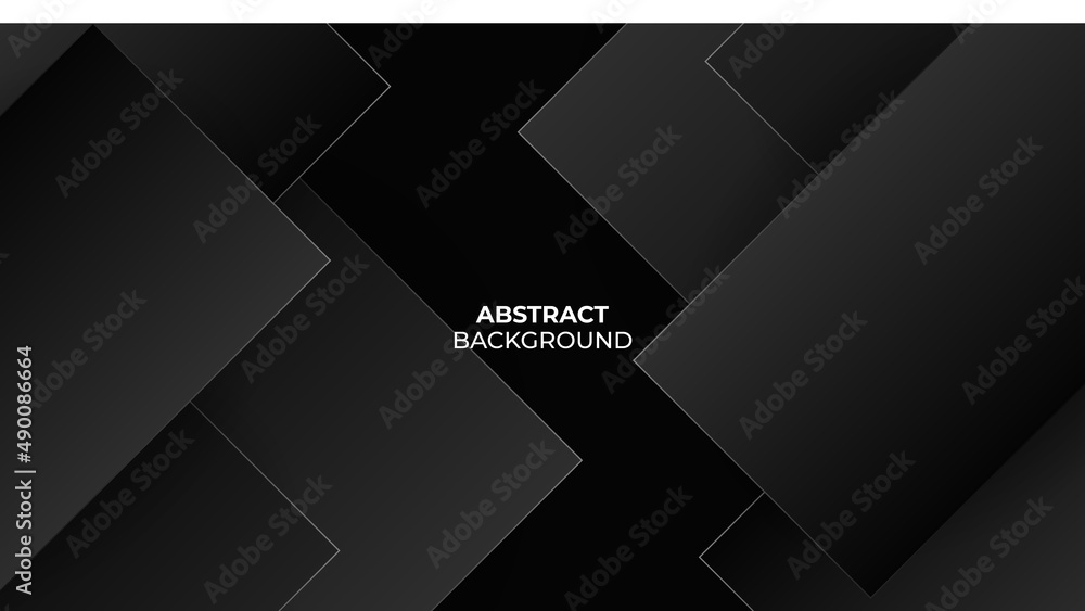 Modern black abstract presentation background. Vector illustration ...