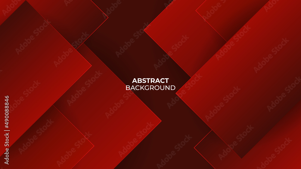 Modern red abstract presentation background. Vector illustration Stock ...