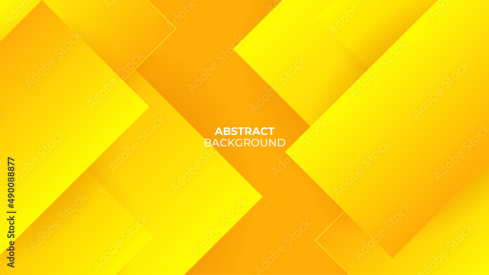 Modern yellow abstract presentation background. Vector illustration ...