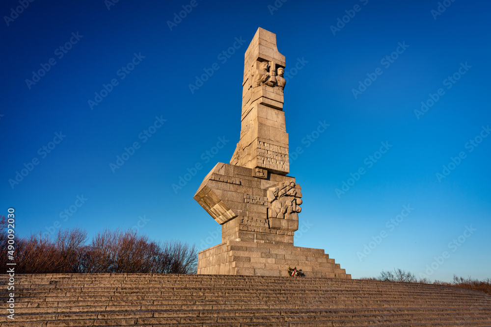 Gdansk, Poland - February 28, 20222: Westerplatte Monument in memory of ...