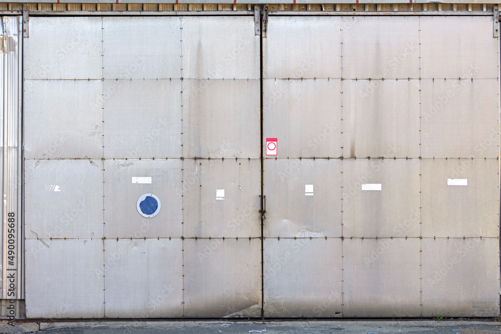 Sliding Metal Doors Stock Photo | Adobe Stock