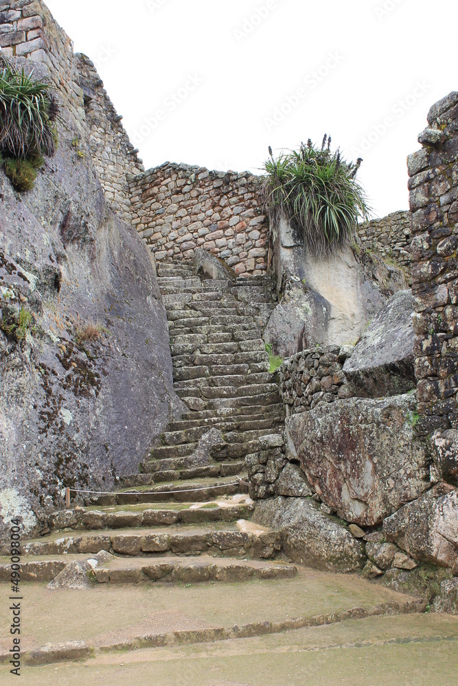 Interior de Machupicchu, escaleras Terrazas machu picchu, las 7 ...