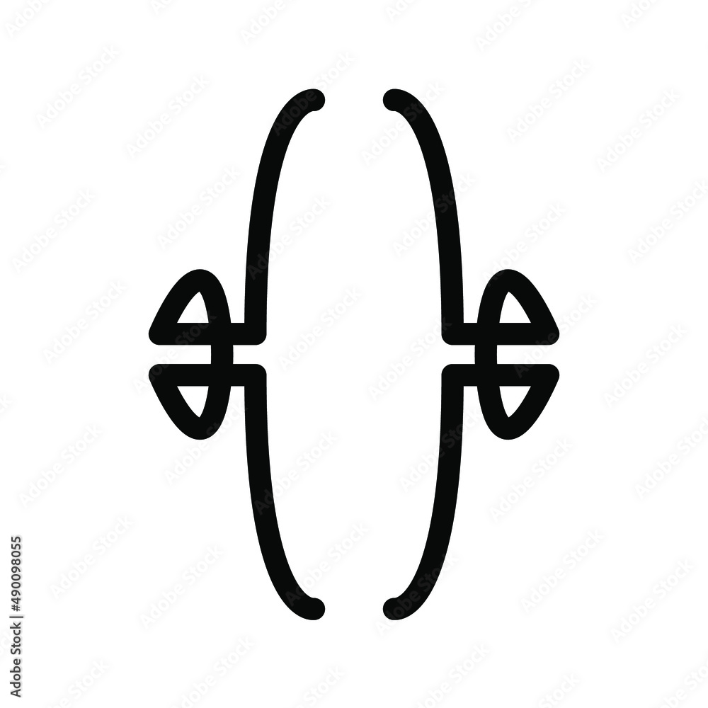 Parentheses Icon. Bracket, Curly, Brace, Punctuation Symbol - Vector ...