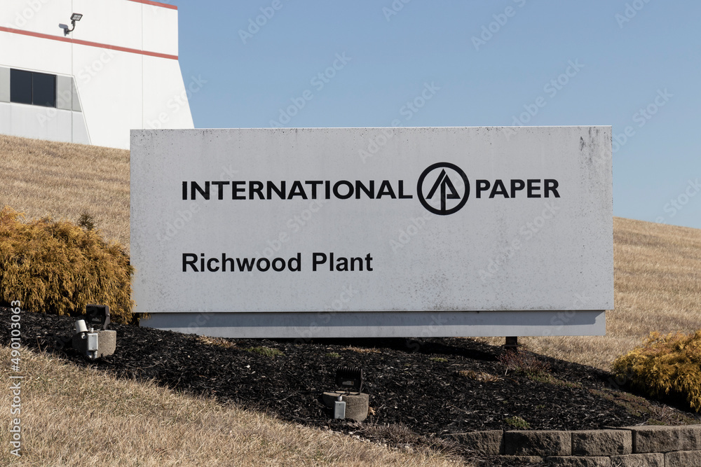 International Paper linerboard printing for box production location ...