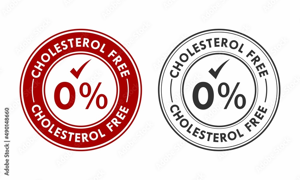 Cholesterol free logo template illustration Stock Vector | Adobe Stock
