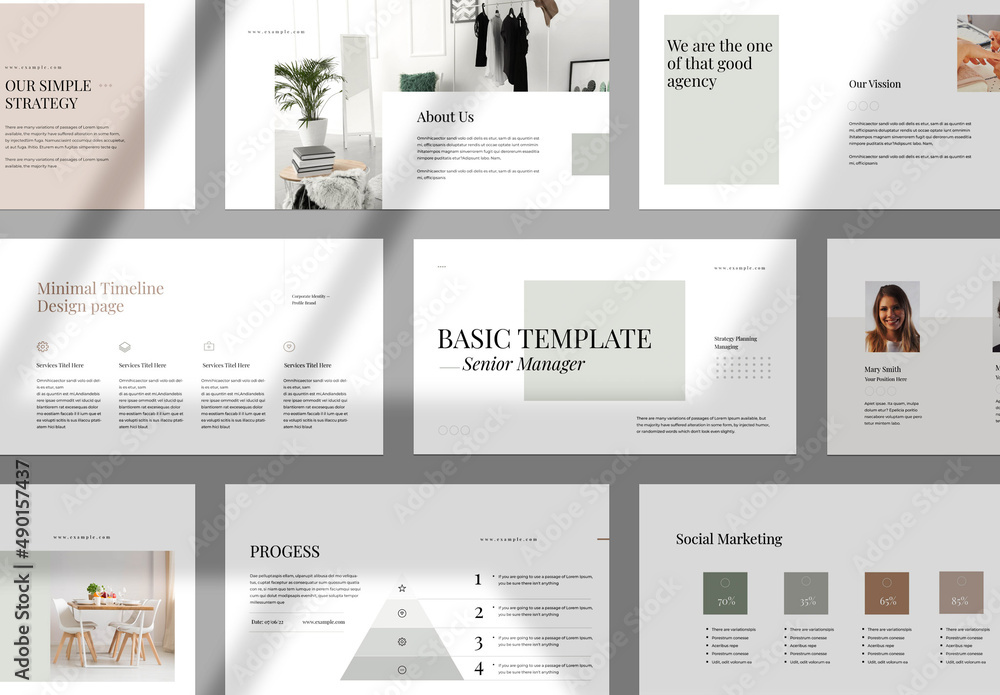 Basic Presentation Layout Stock Template | Adobe Stock