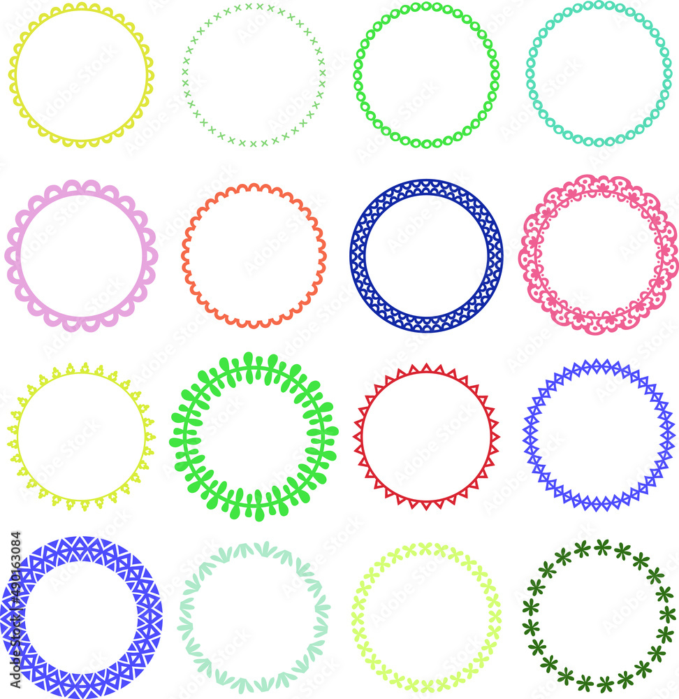 Colorful Circle Border