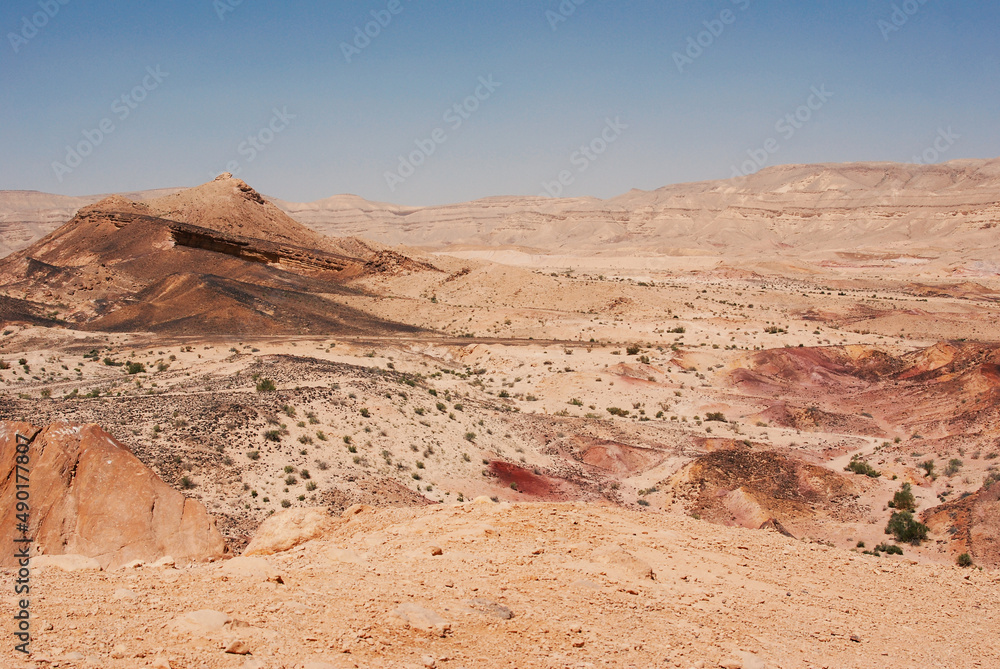 Midbar Yehuda hatichon reserve in the judean desert in Israel, mountain ...