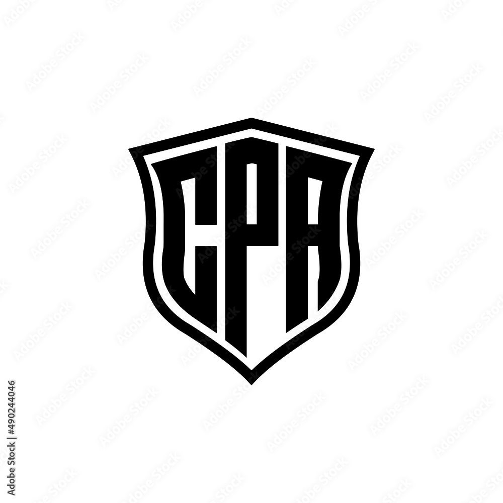 CPA letter logo design with white background in illustrator, cube logo ...