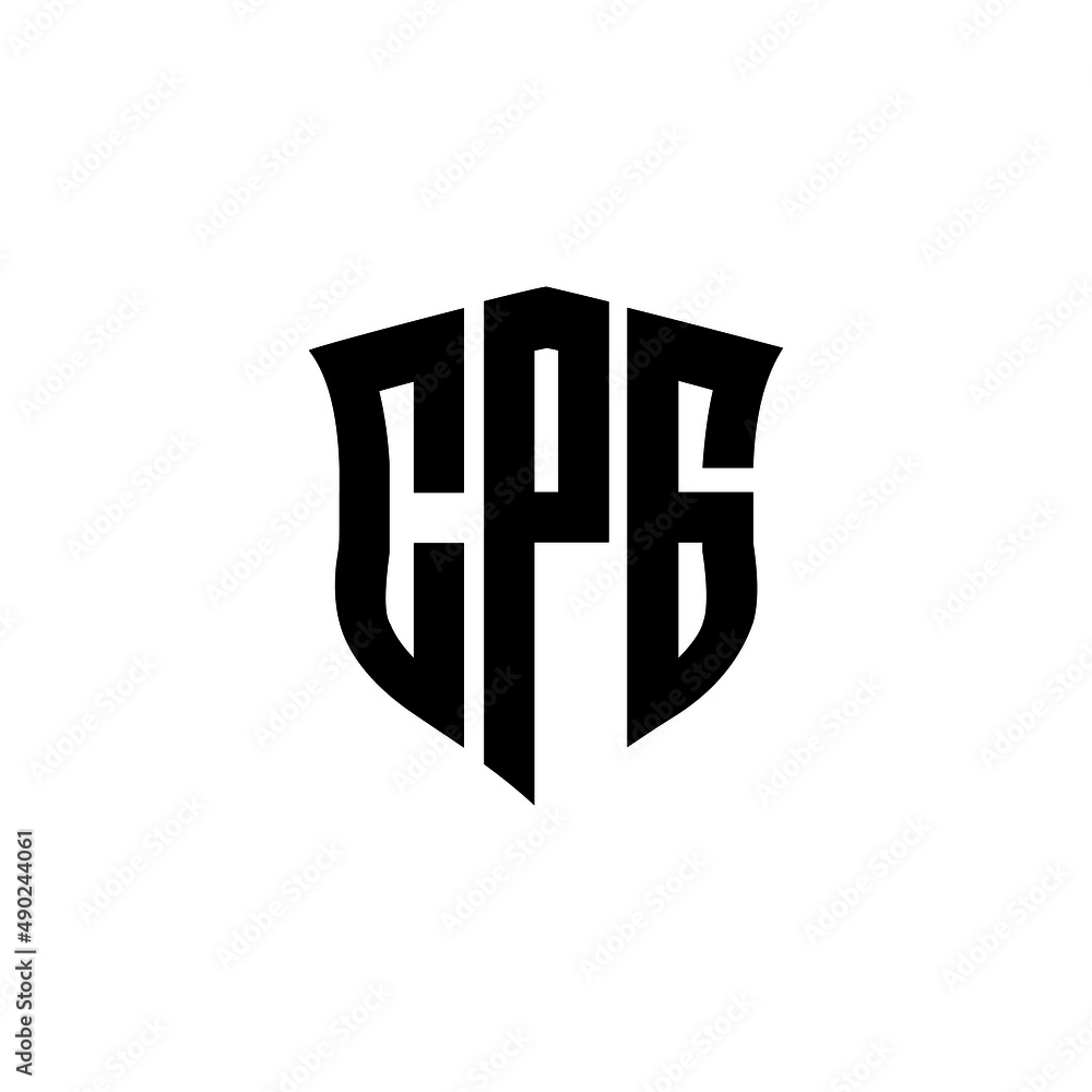 CPG letter logo design with white background in illustrator, cube logo ...