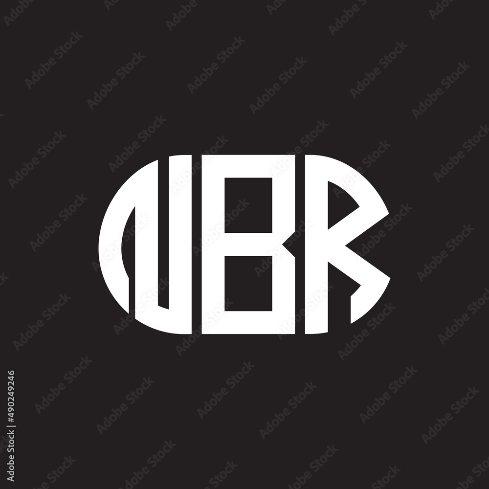 NBR letter logo design on black background. NBR creative initials ...