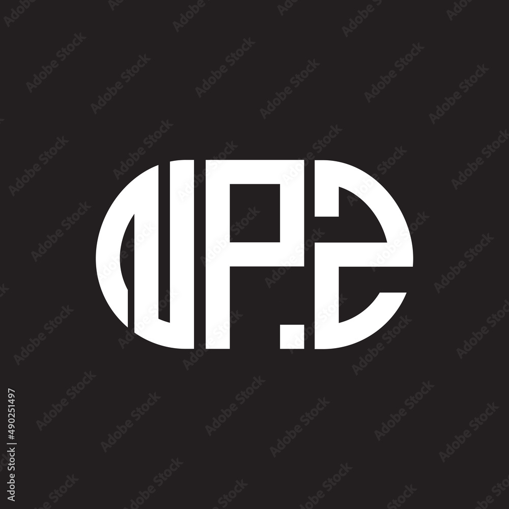 NPZ letter logo design on black background. NPZ creative initials ...