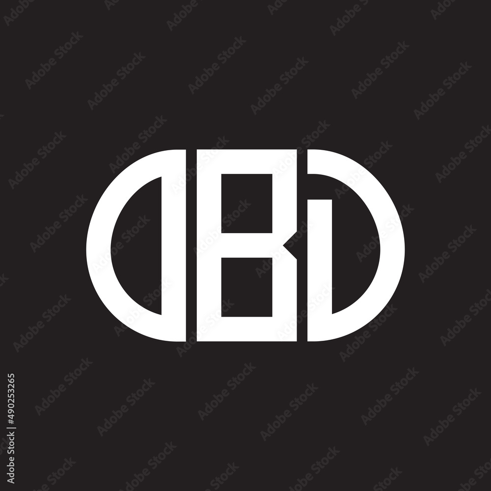 OBD letter logo design on black background. OBD creative initials ...