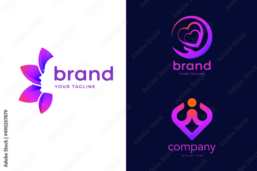 Beauty Parlour Branding logo vector Stock Vector | Adobe Stock