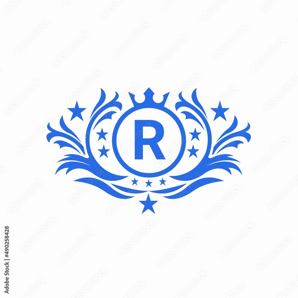Luxury logo. Alphabet r logo design with luxury logo shape. Luxury r ...