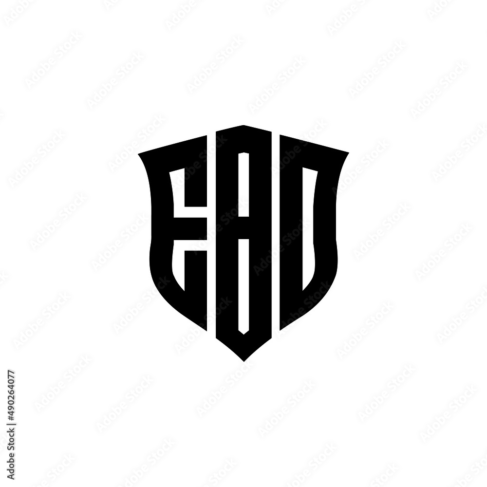 EBO letter logo design with white background in illustrator, vector ...
