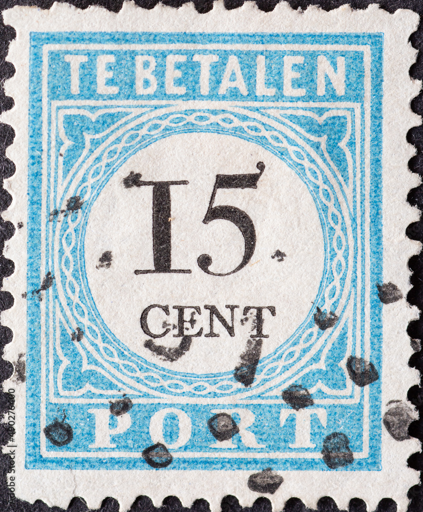 Netherlands - circa 1881 a postage stamp from the Netherlands , showing ...