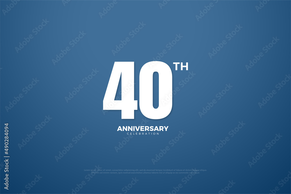 40th anniversary background Stock Vector | Adobe Stock