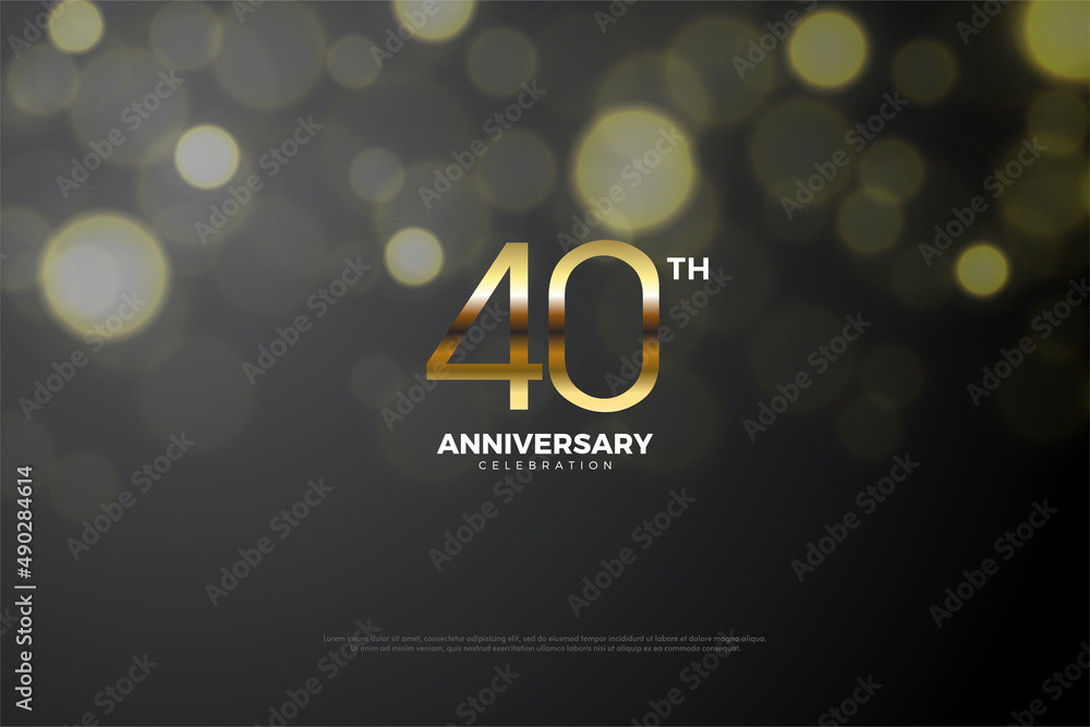 40th anniversary background Stock Vector | Adobe Stock