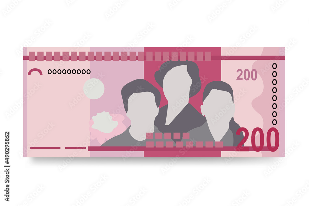 Dominican Peso Vector Illustration. Dominican Republic money set bundle ...
