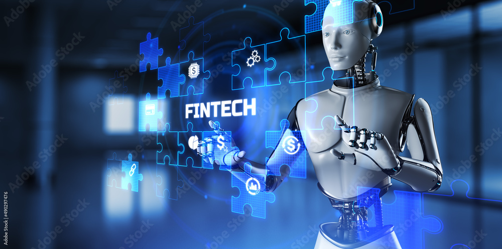 Fintech financial technology online payment digital economy concept ...