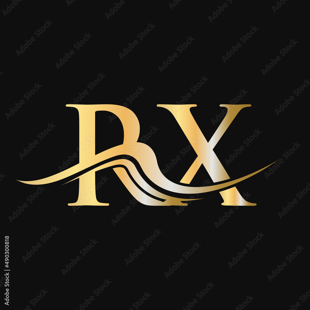 Letter RX Logo Design. Initial RX Logotype Template For Business And ...