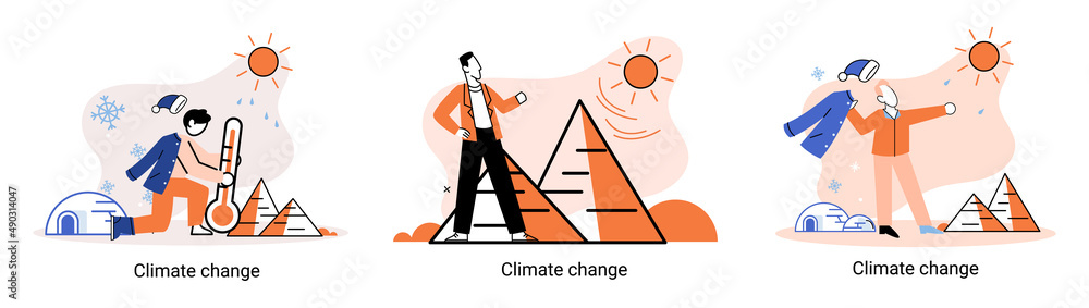 Change climate. Nature biodiversity mother earth. Metaphor of climate ...