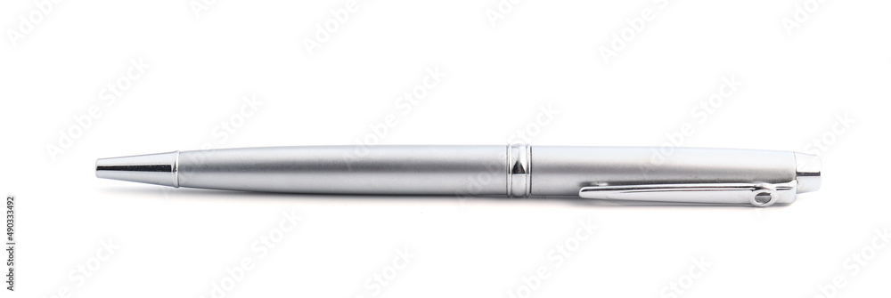 Gray pen isolated on white background Stock Photo | Adobe Stock