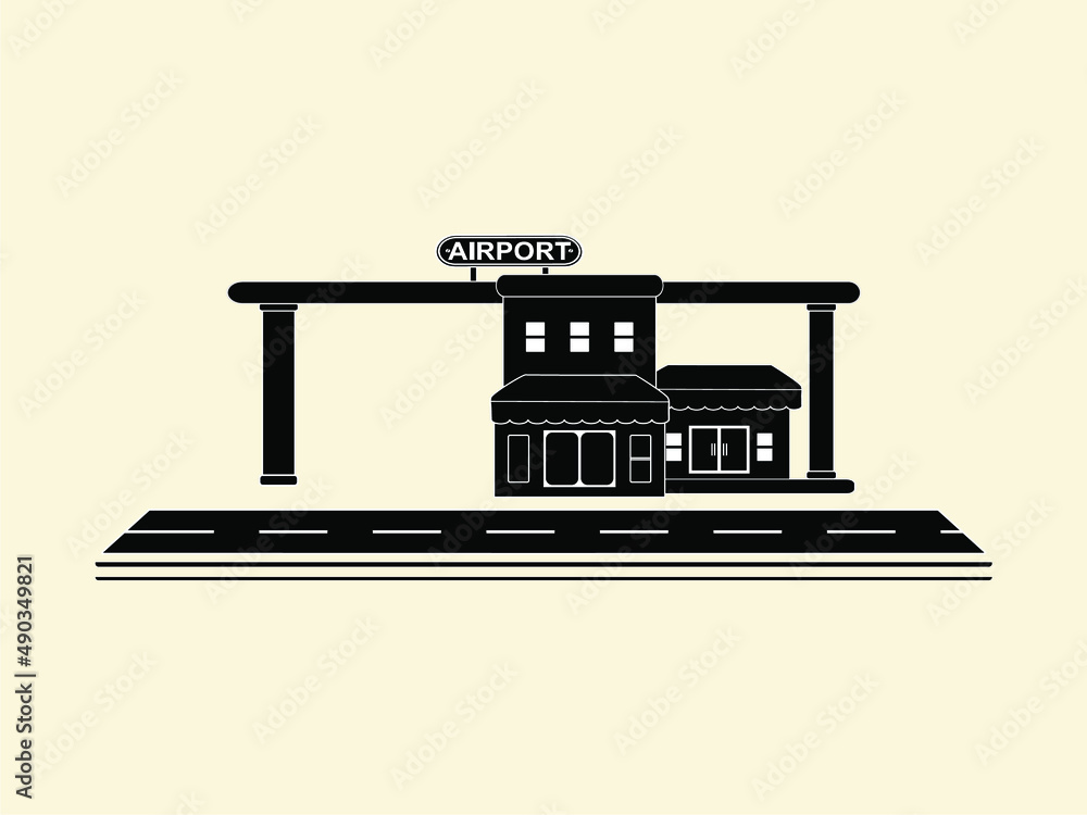airport vector illustration, perfect for brochures, posters, logos ...