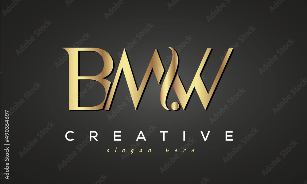 BMW creative luxury logo design Stock Vector | Adobe Stock